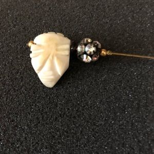 Vintage | Jewelry | Vintage Art Deco Ivory Scarab Hat Pin | Poshmark